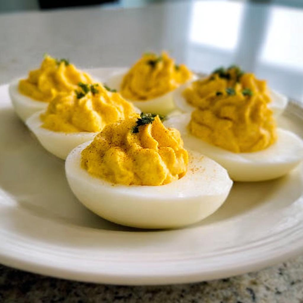 Amazing Deviled Eggs with Dijon Mustard 6 ways - recipesbybetty.com