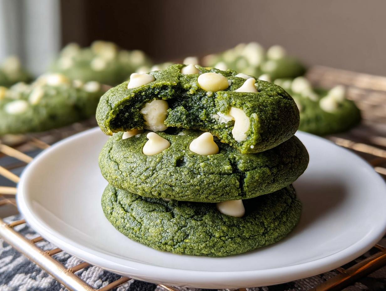 Divine 9 Green Velvet White Chocolate Chip Cookies - recipesbybetty.com