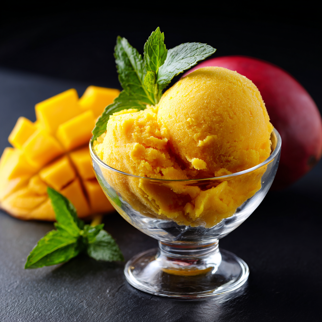 Mango Sorbet with 3 Simple Ingredients, No Ice Cream Maker Needed ...